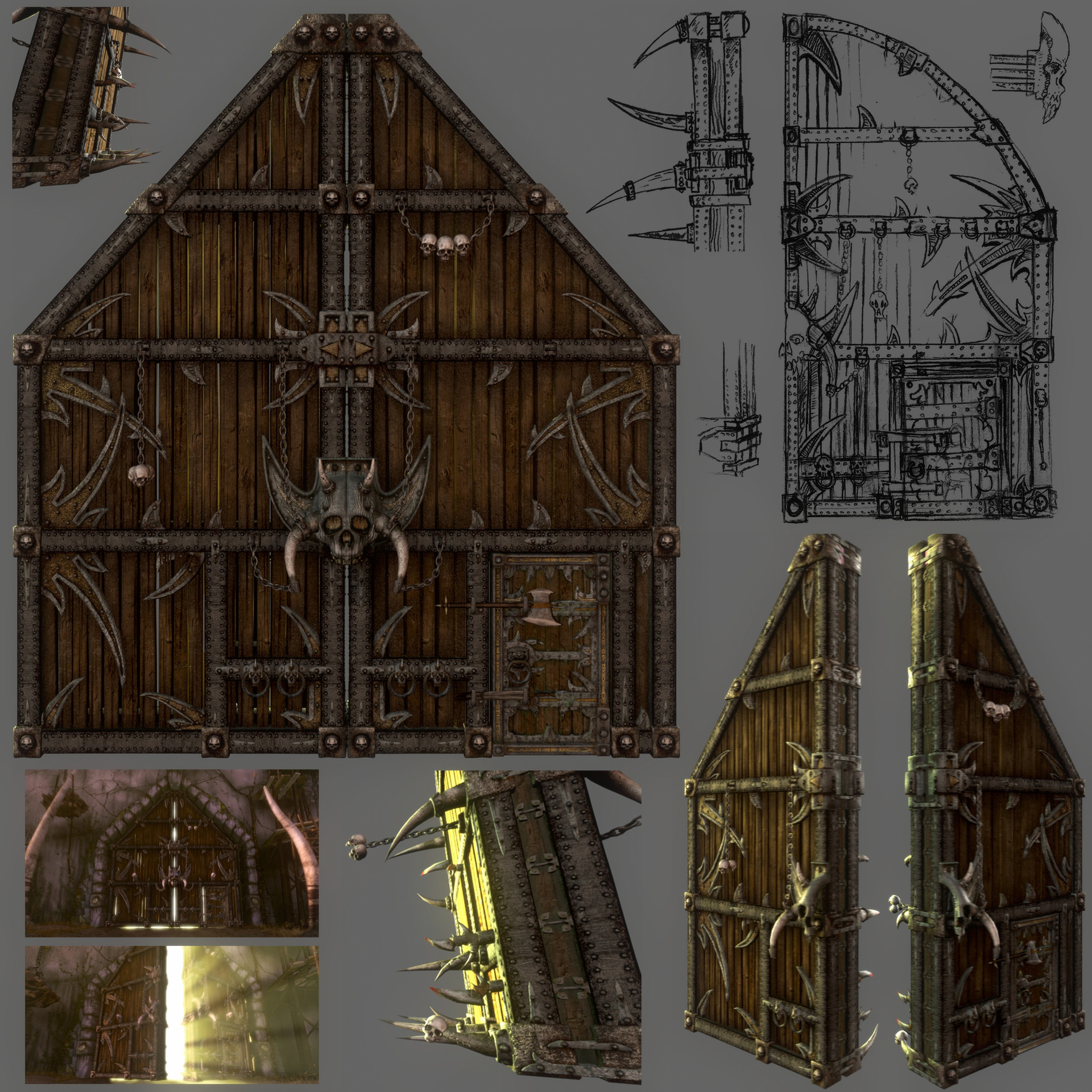 ArtStation - Doors - Gates of Ogrimmar