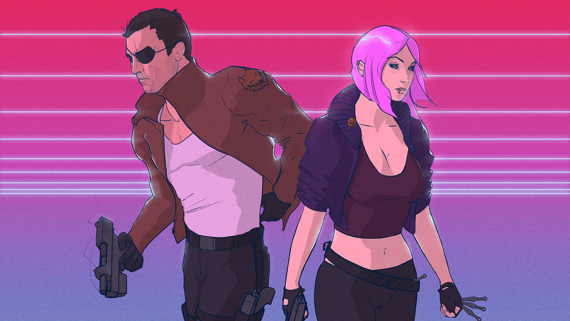 ArtStation - Neon Wolves