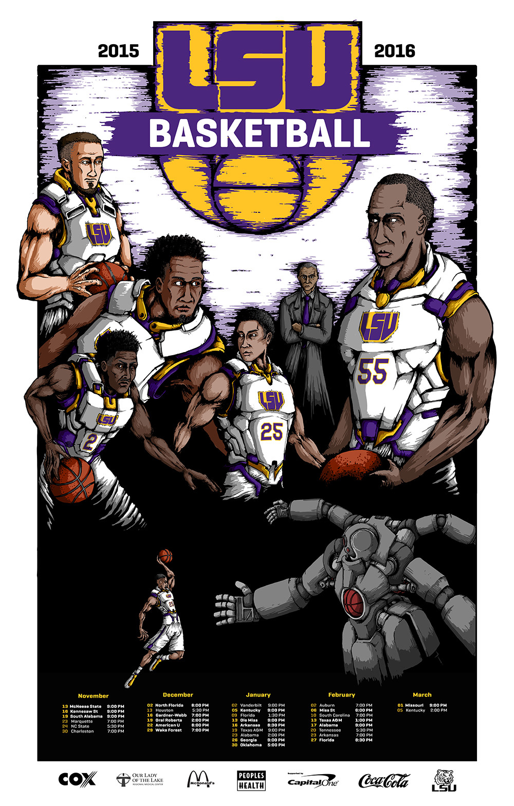 ArtStation - LSU Poster
