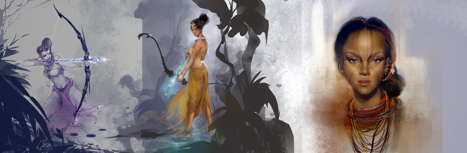 ArtStation - personal work # tribal warrior princess