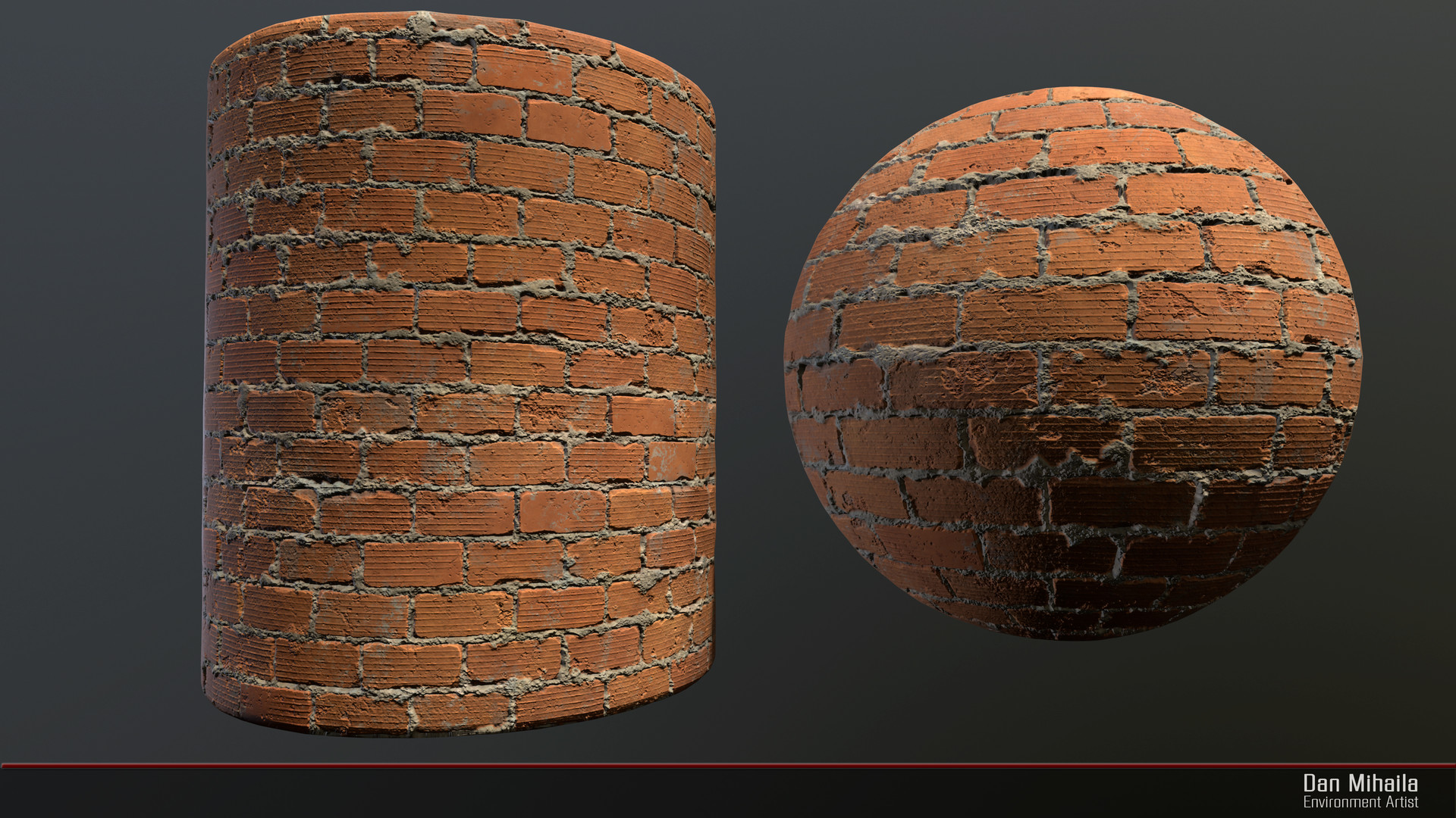 ArtStation - brick01 - substance study