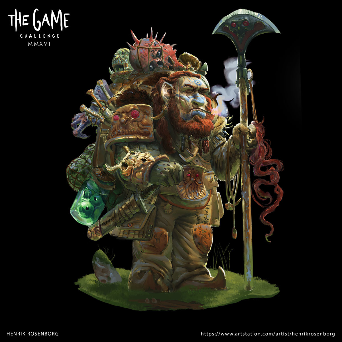 ArtStation - THE GAME CHALLENGE - Monster slayer Olafur