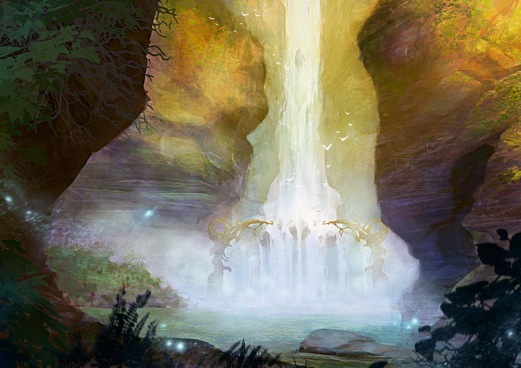 ArtStation - Into the waterfall