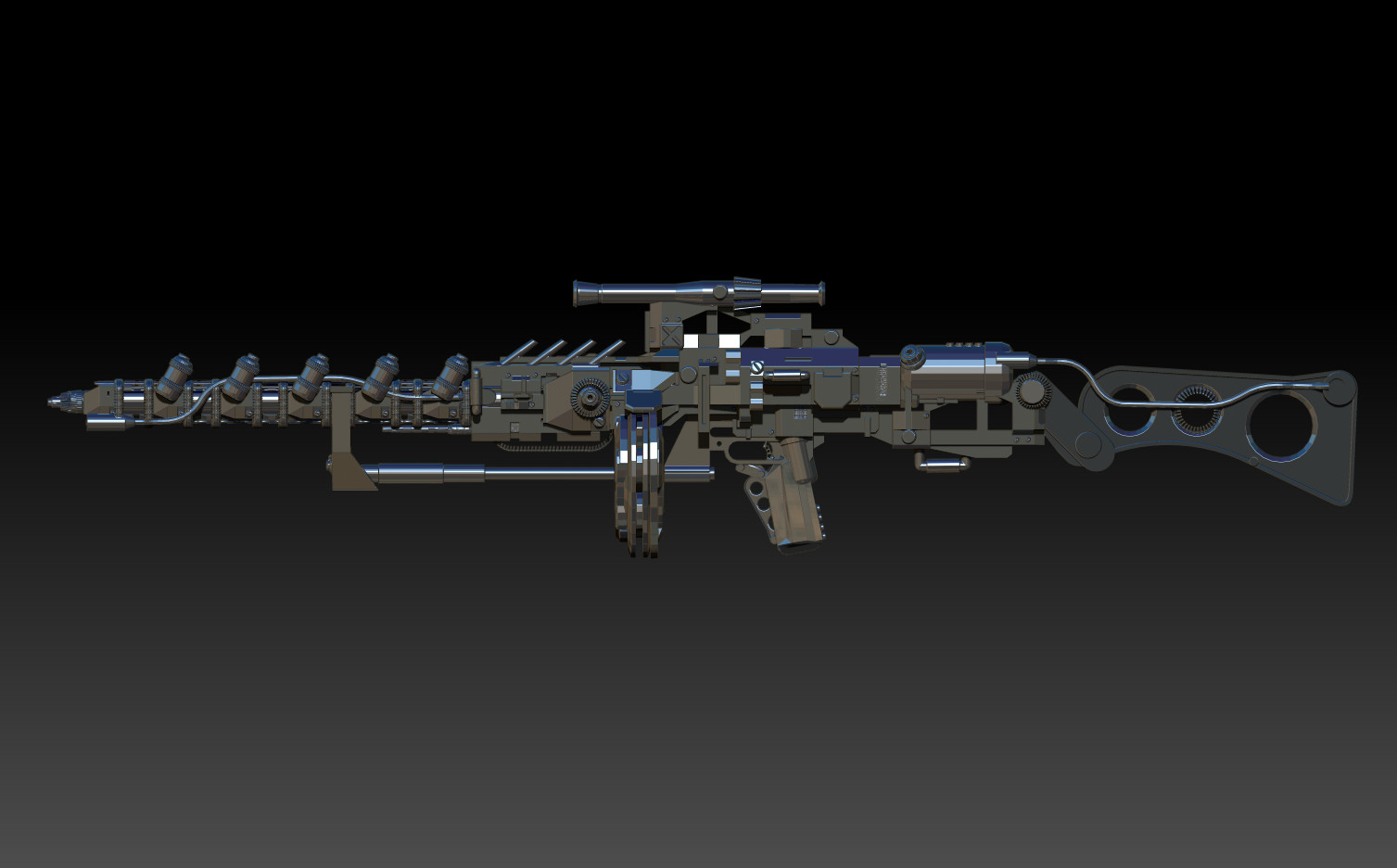 ArtStation - Fallout inspired rifle
