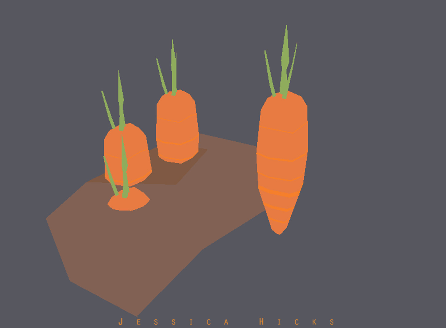 ArtStation - Low_Poly Carrot