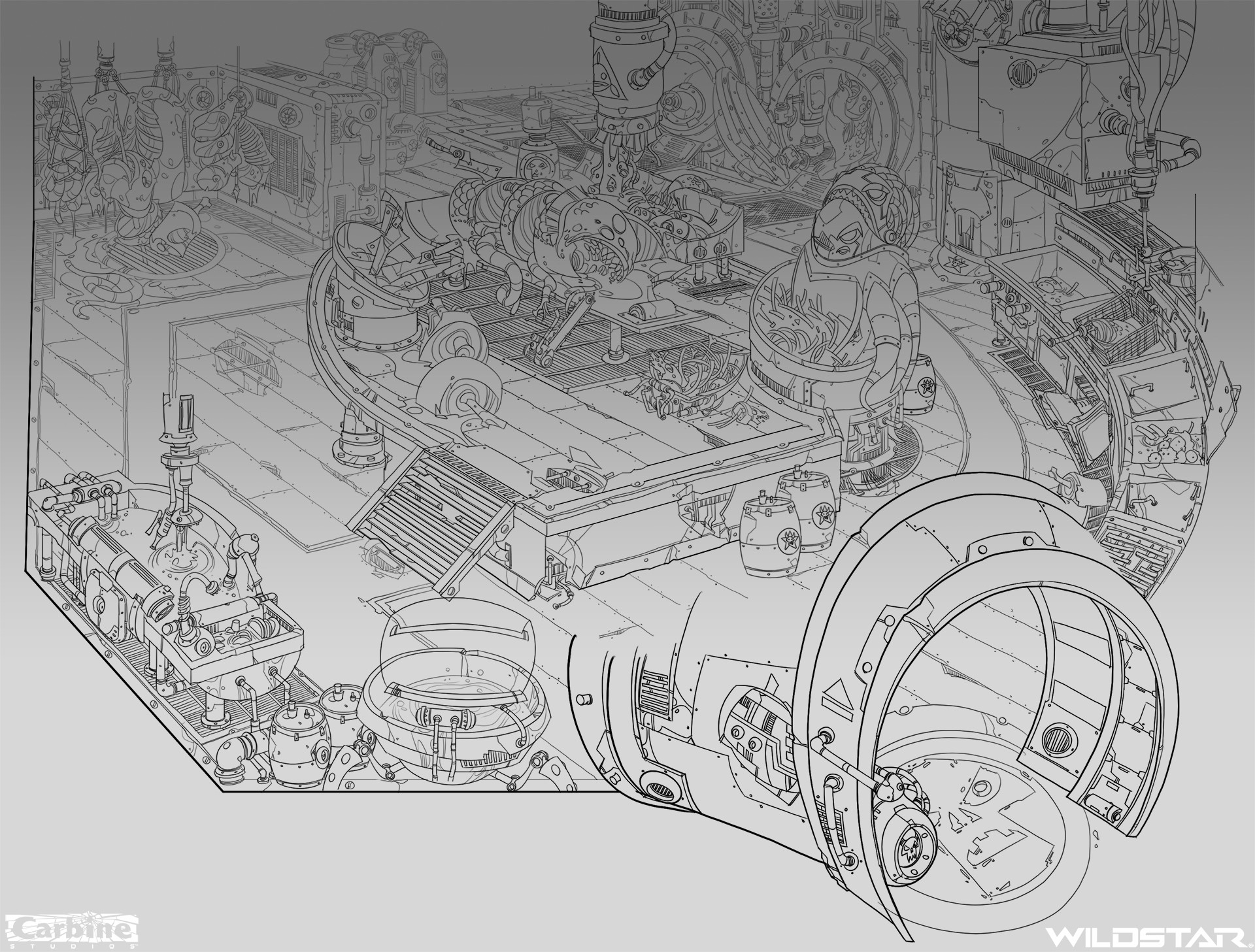 ArtStation - Line Drawing Interior