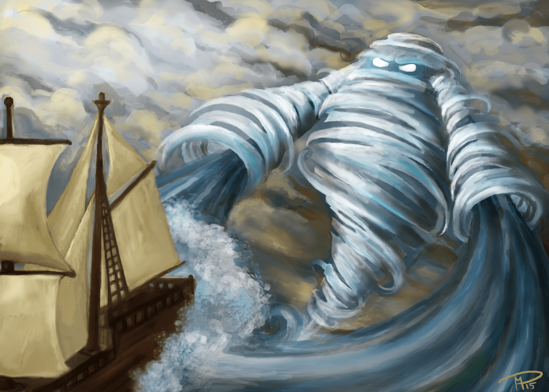 ArtStation - Air Elemental (Winds of Fortune)