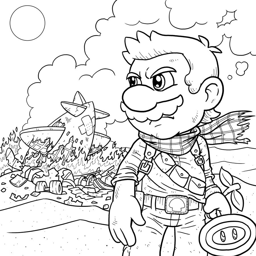 uncharted 3 coloring pages