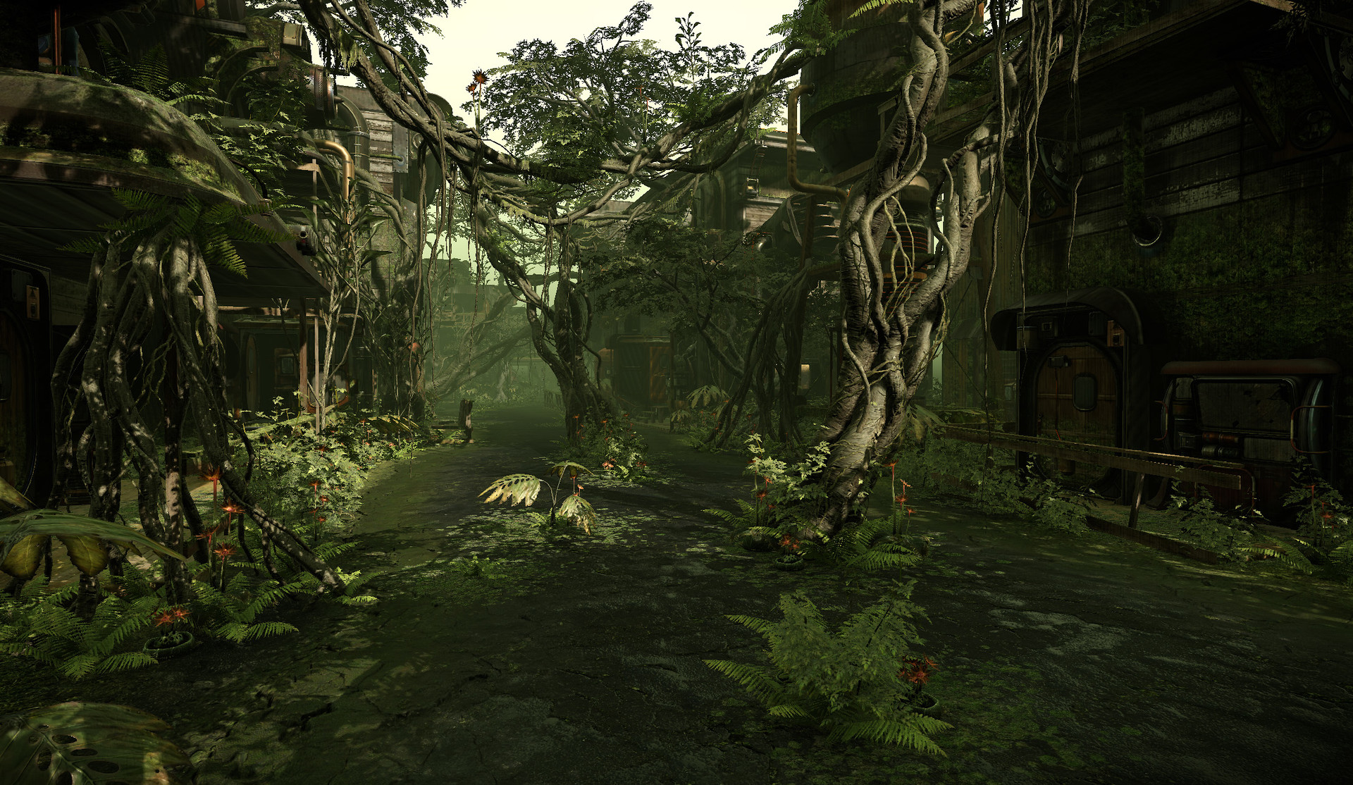 ArtStation - Overgrown town