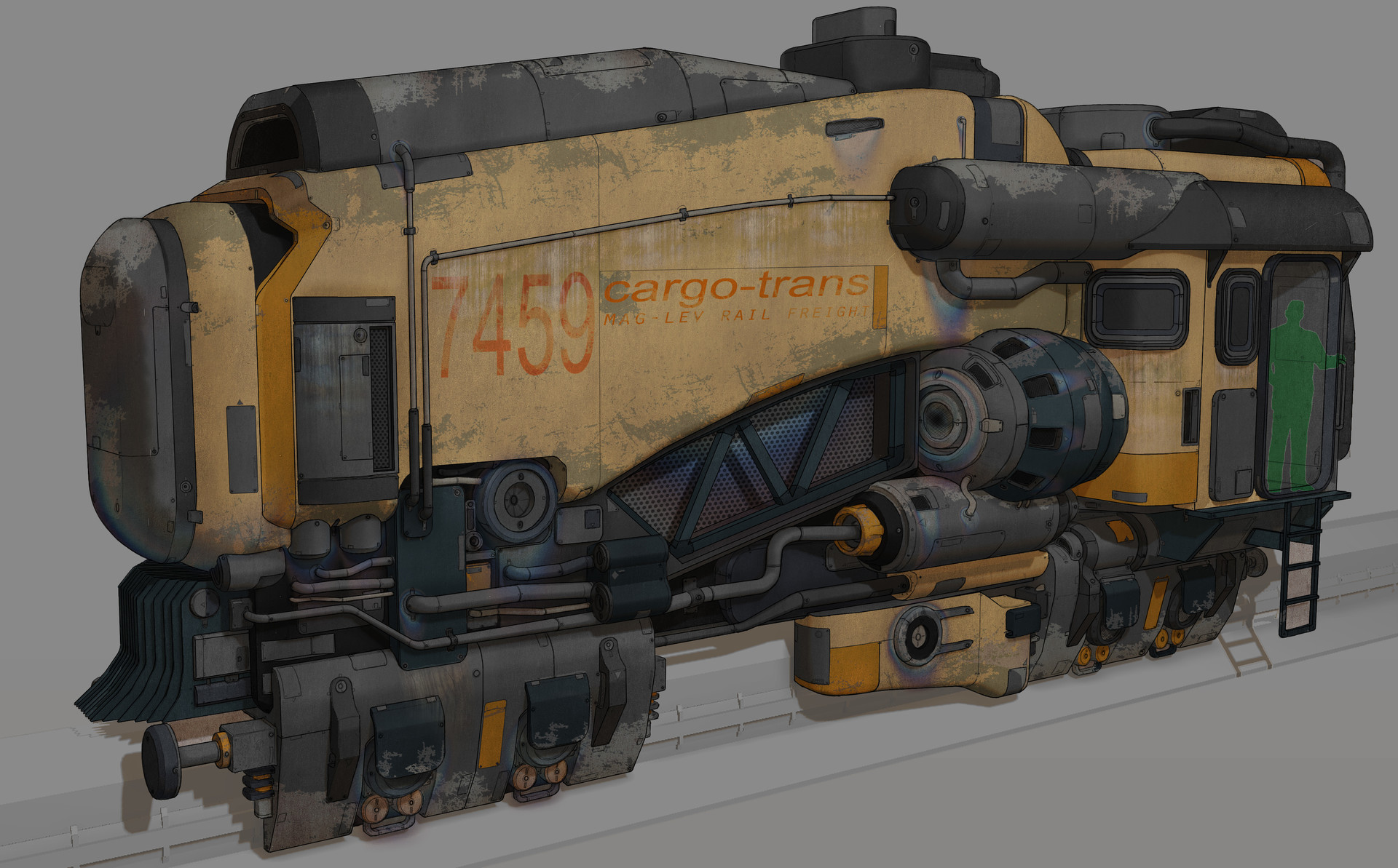 ArtStation - mag-lev train
