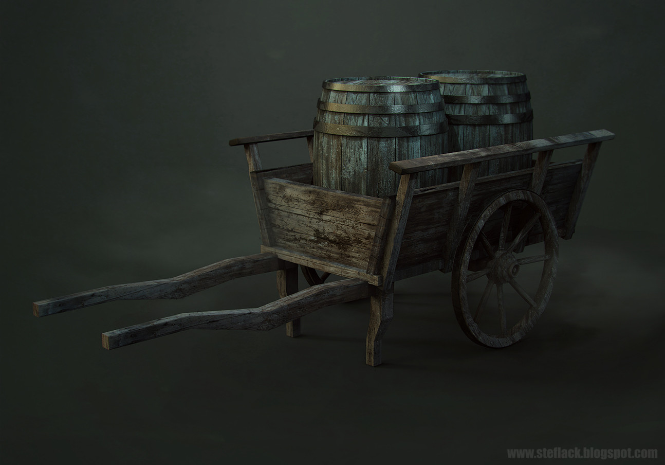 ArtStation - Wooden Cart