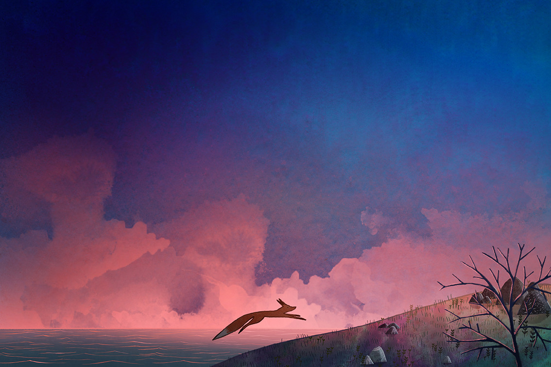 ArtStation - Fox Sunrise