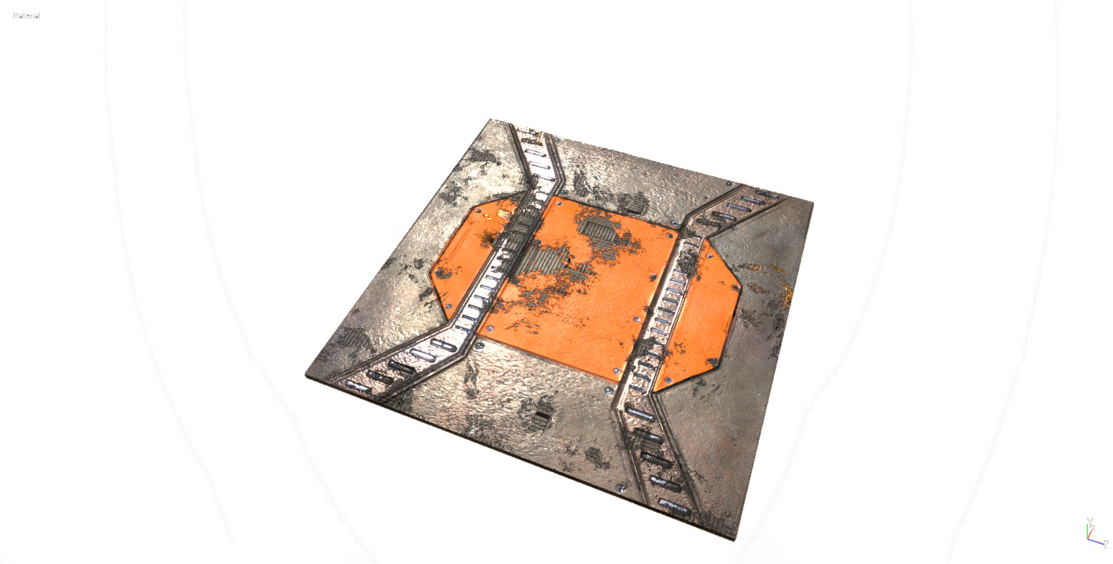 ArtStation - Sci fi Floor Pt2 ( Texture Practice )