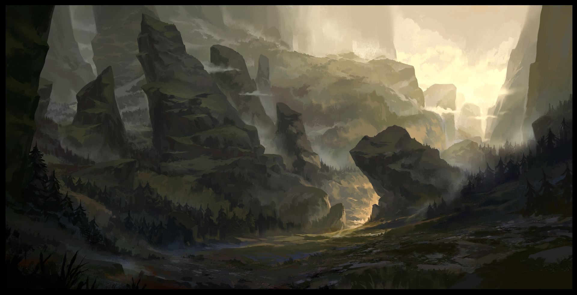 ArtStation - The Divided Mountain