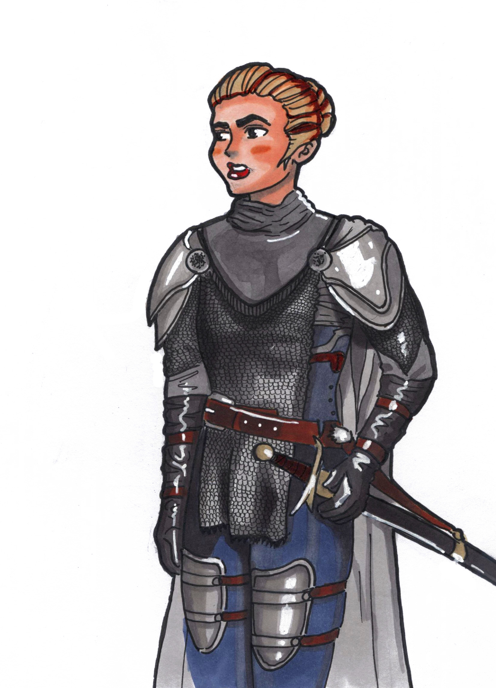 ArtStation - Daily Sketches : Female Knight