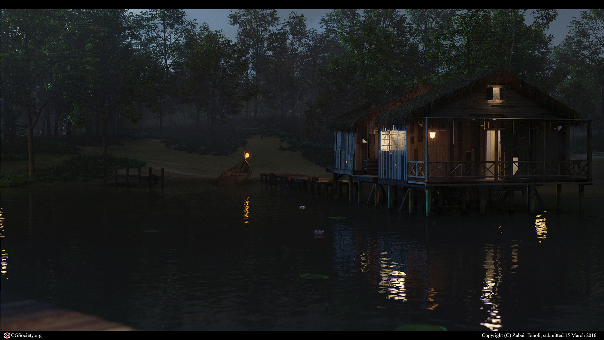ArtStation - Lake View Evening