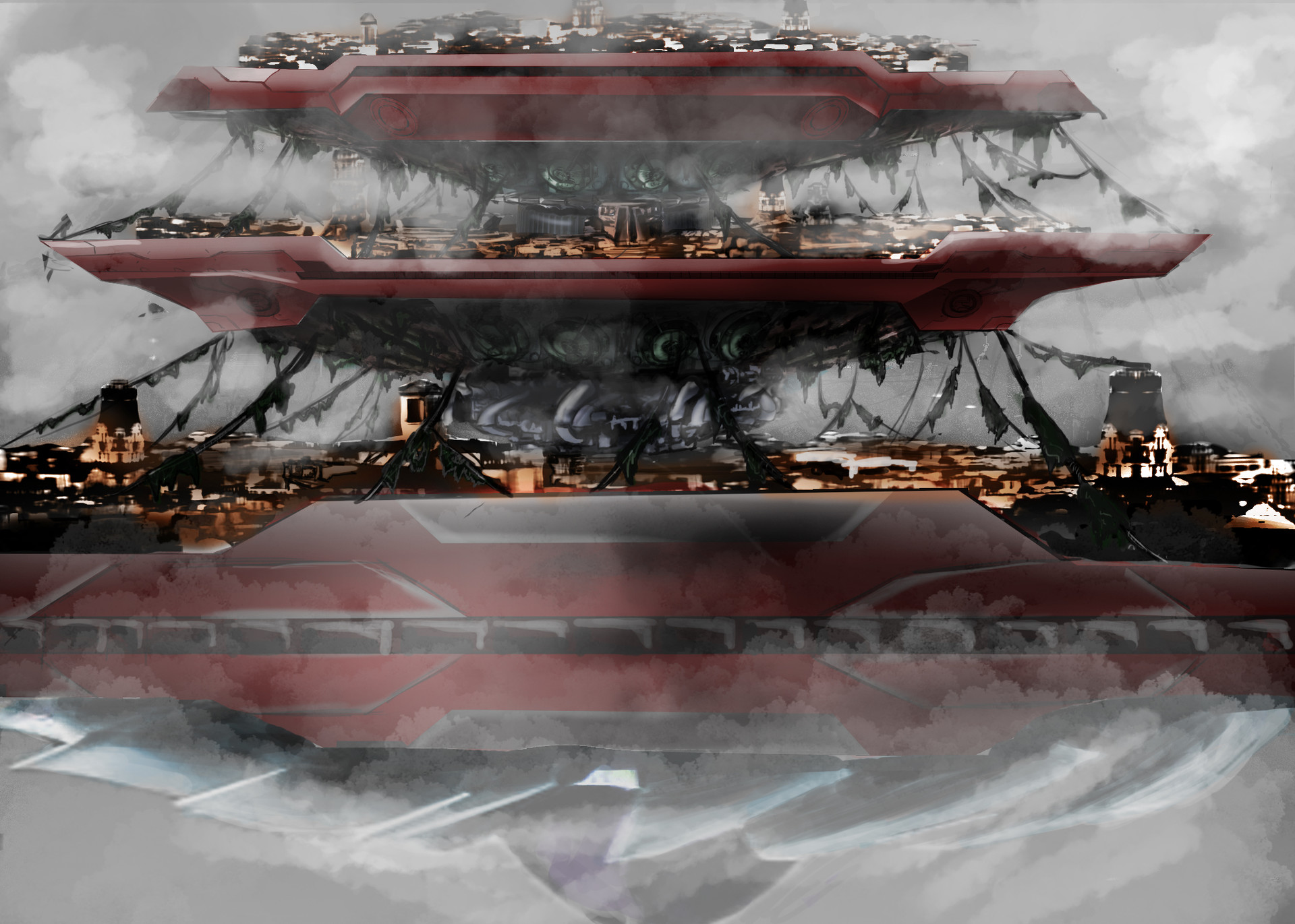 ArtStation - Floating city