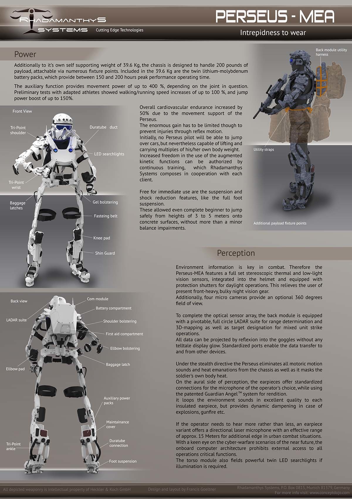 Military Exoskeleton Concept