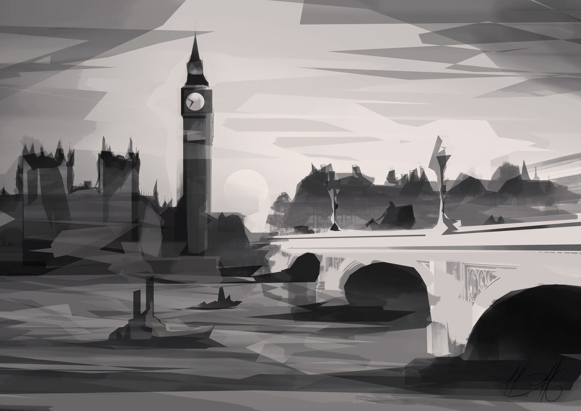 ArtStation - Old London Sketch