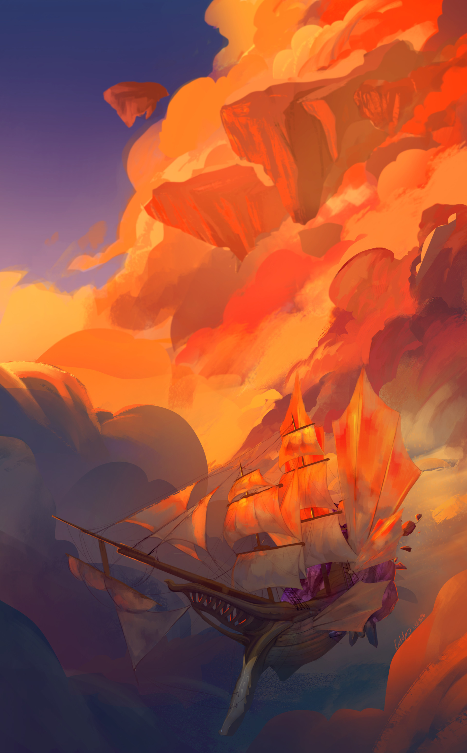 ArtStation - Sailing the Heavens