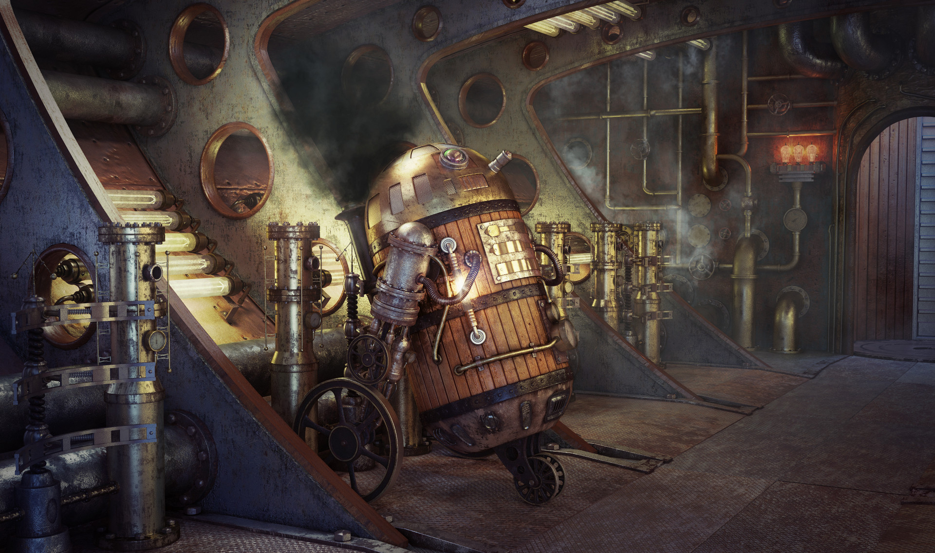 steampunk r2d2