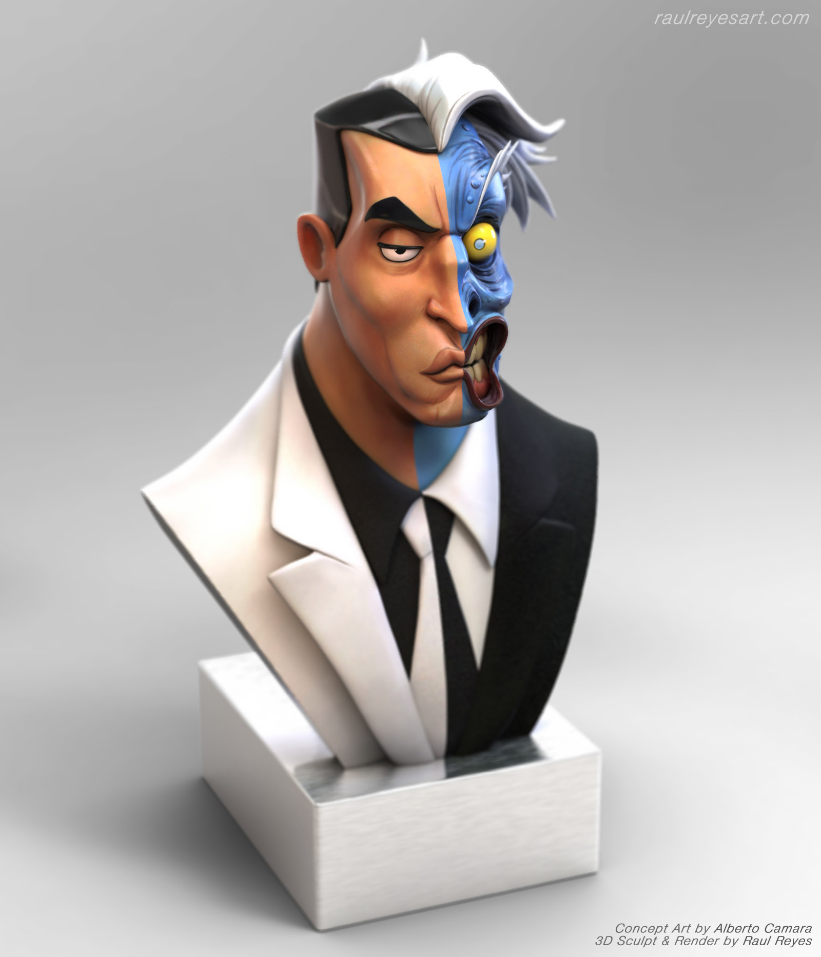 ArtStation - Two Face Bust