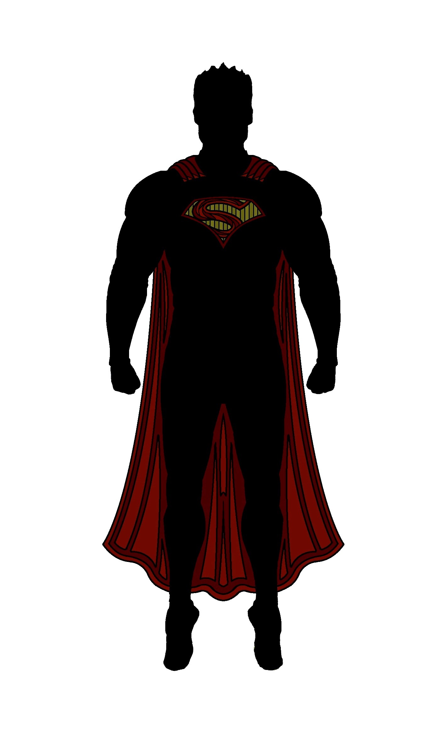 Silhouette De Superman Superman Minimalist Silhouette Poster