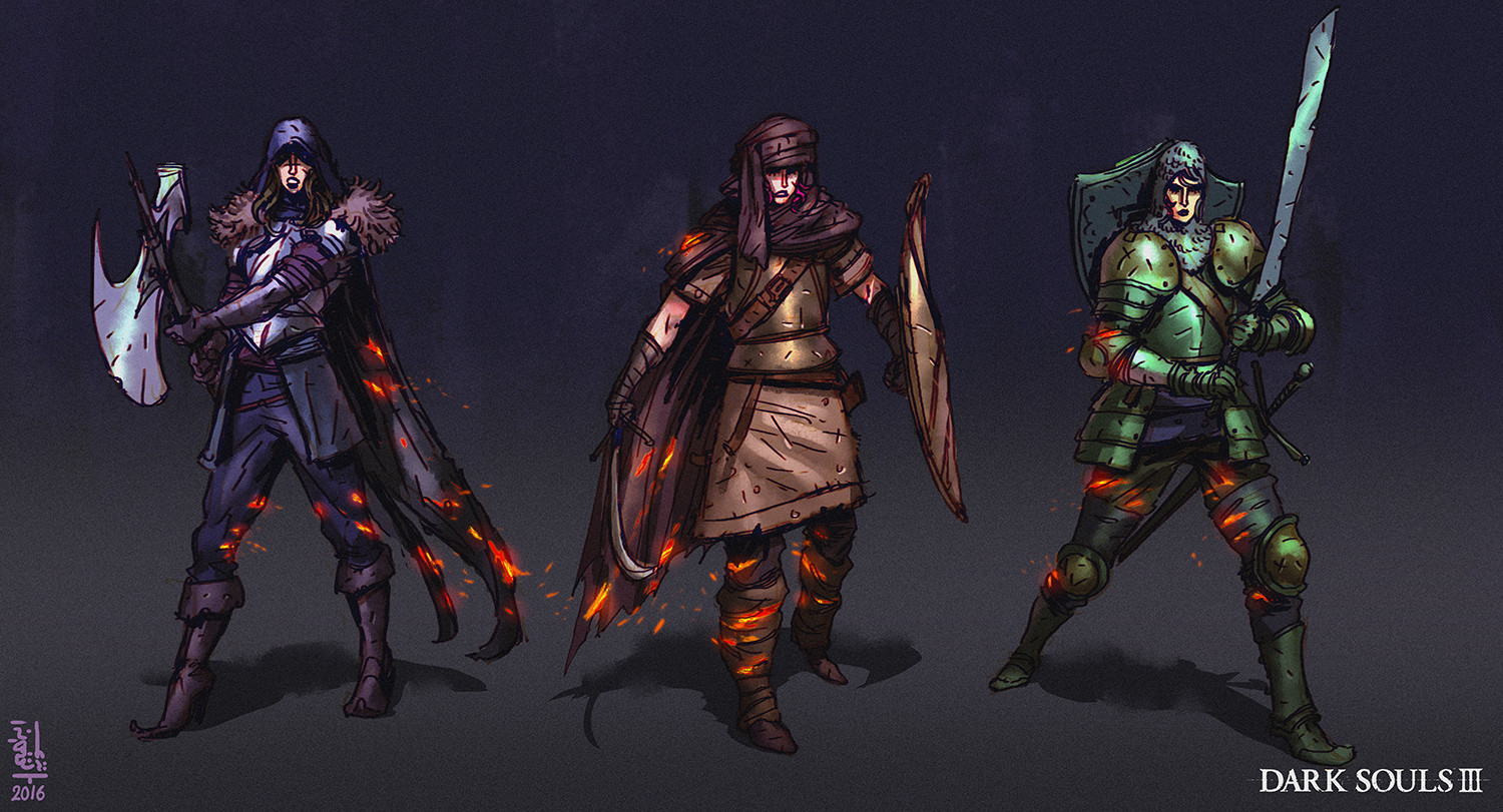 ArtStation - DARK SOULS - Ladies 03