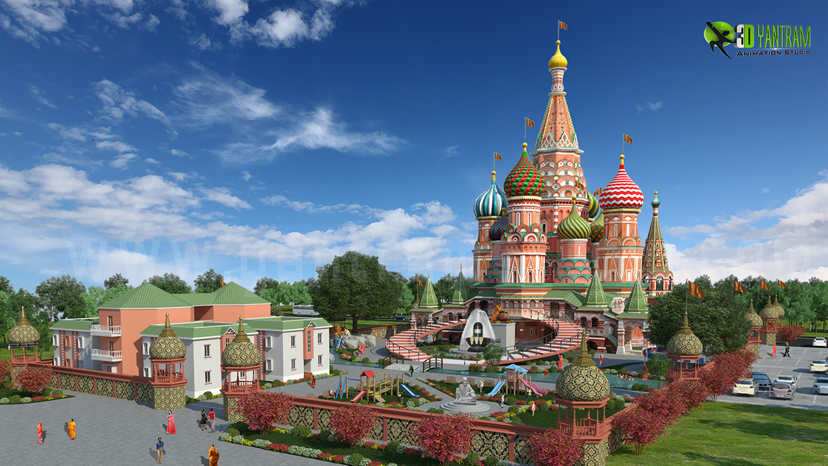 ArtStation - Eye-Catching 3D Temple of Architectural Exterior Design ...