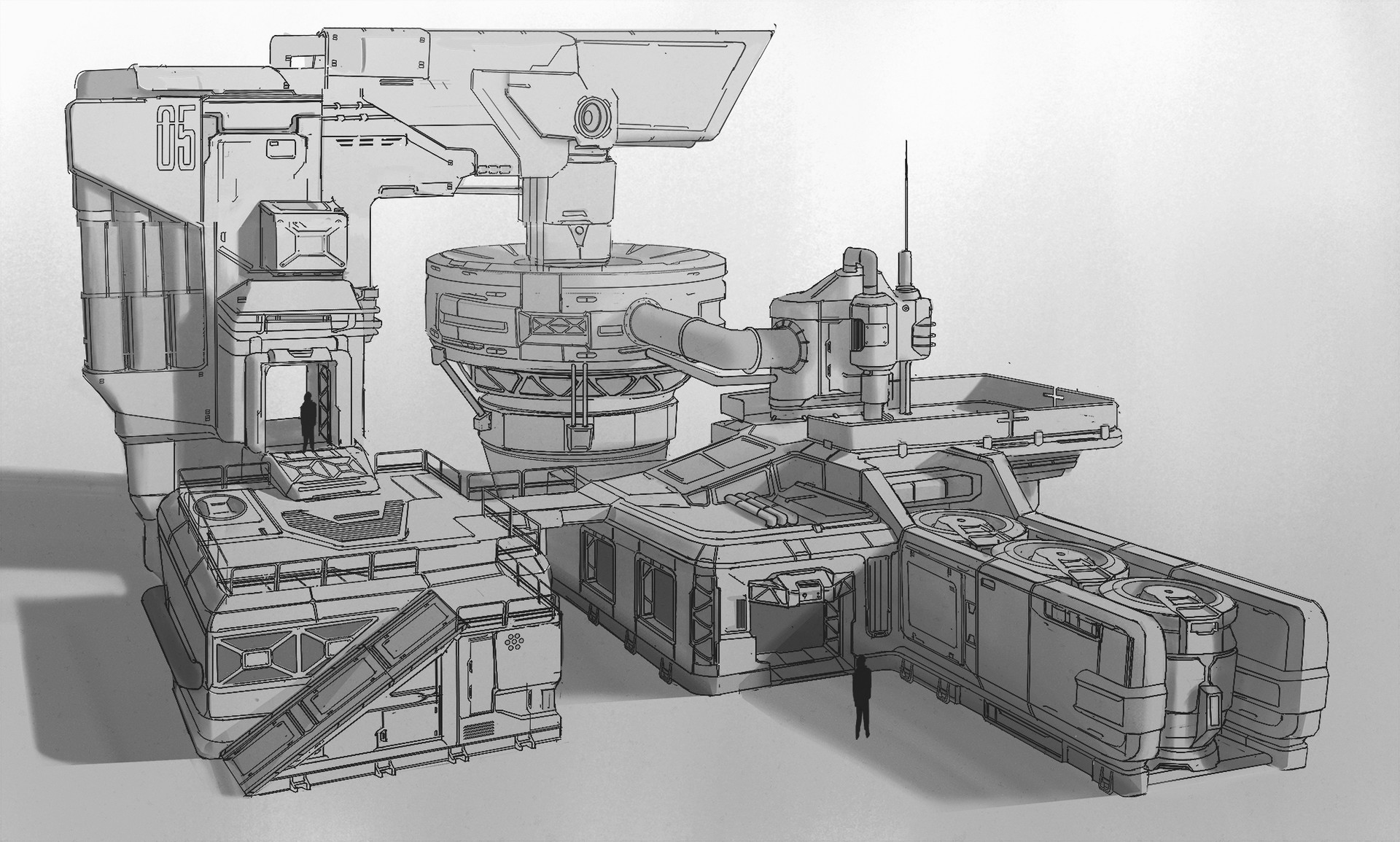ArtStation - Sci-Fi Facility