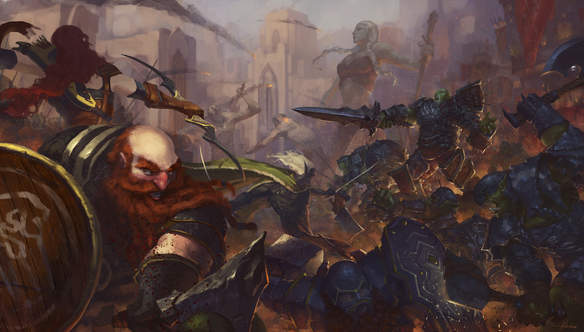 ArtStation - Battle of Mithirl Hall