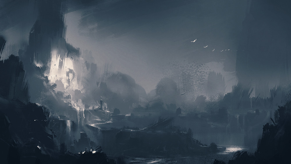 ArtStation - Horror mountains concept