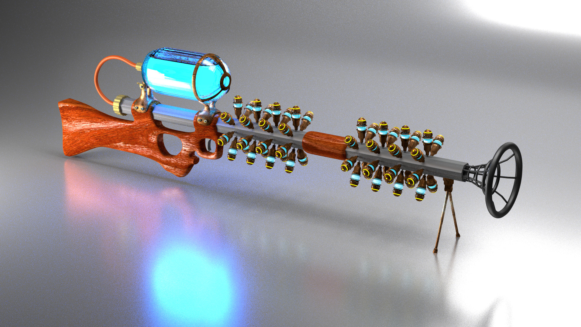 ArtStation - Steampunk rifle