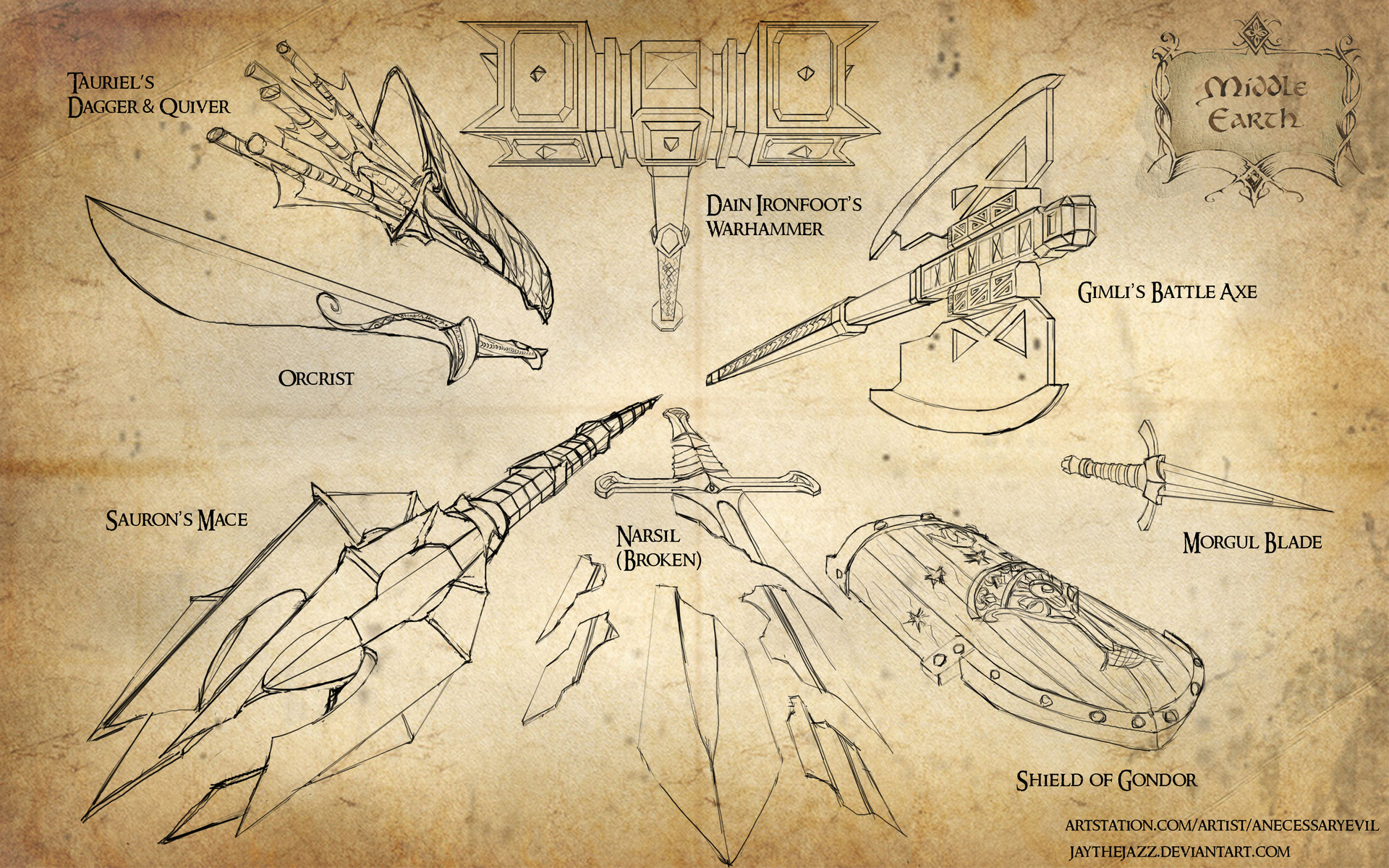 ArtStation - Weapons of Middle-Earth