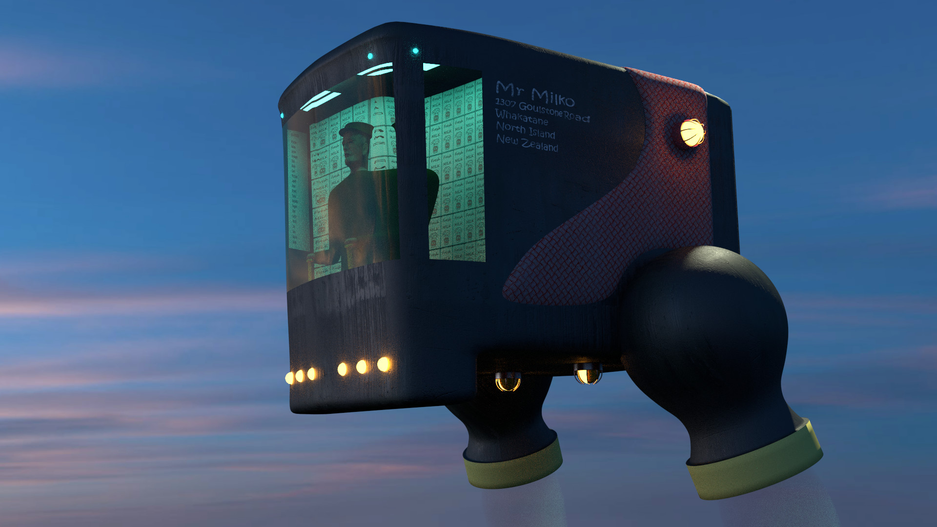 ArtStation - Future of milk delivery