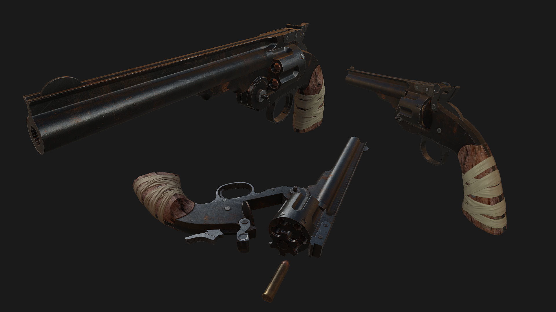 ArtStation - Schofield Revolver