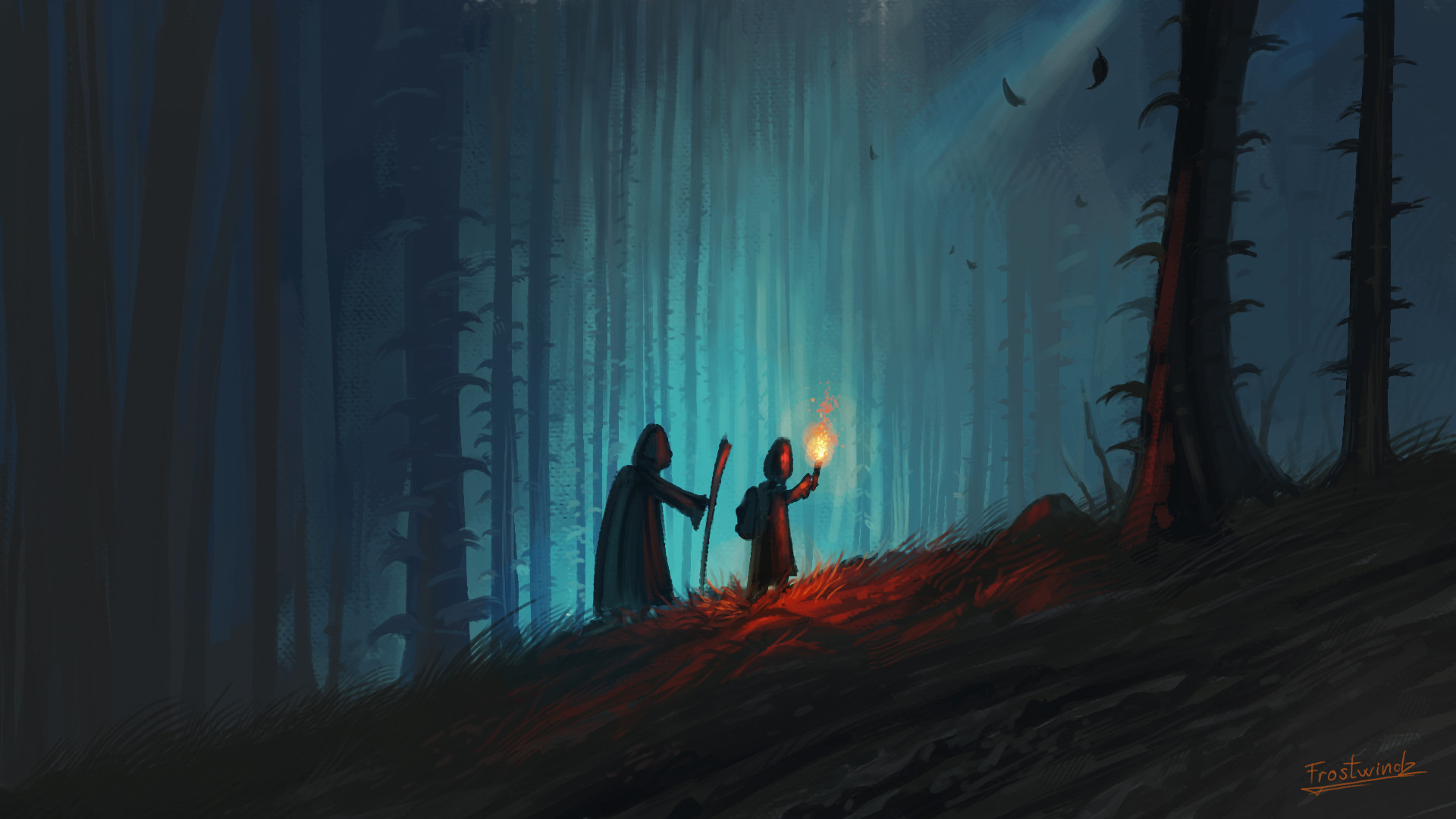 ArtStation - A Walk In The Dark Forest