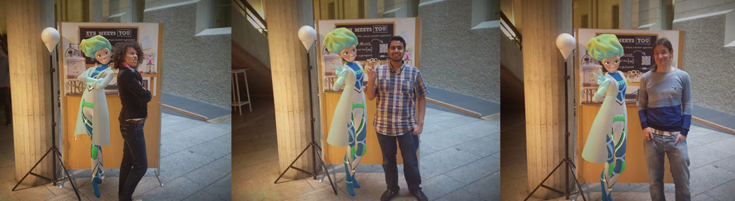 Maggie Kosek - Eva character - ETH Mascot