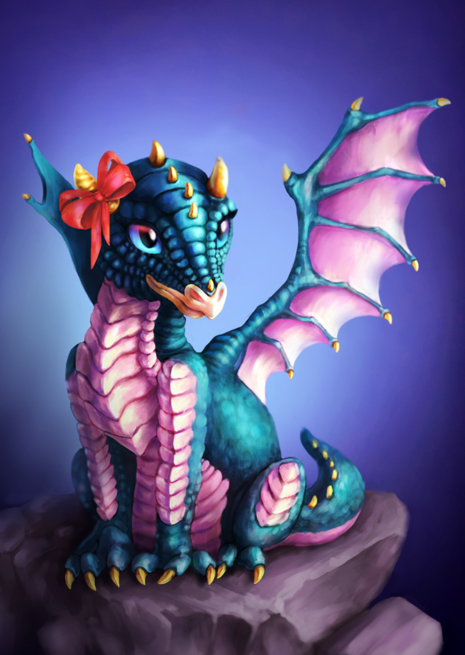 ArtStation - Cute dragon