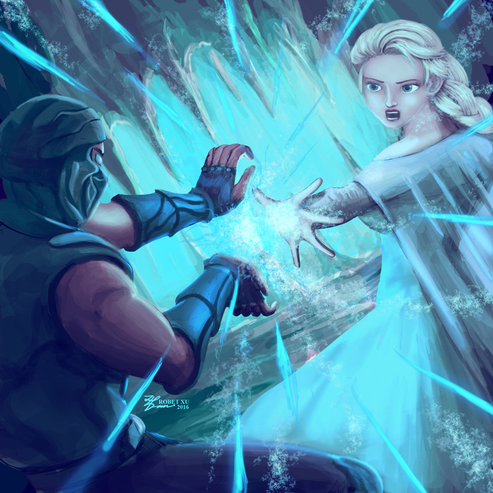 ArtStation - Elsa vs Sub Zero