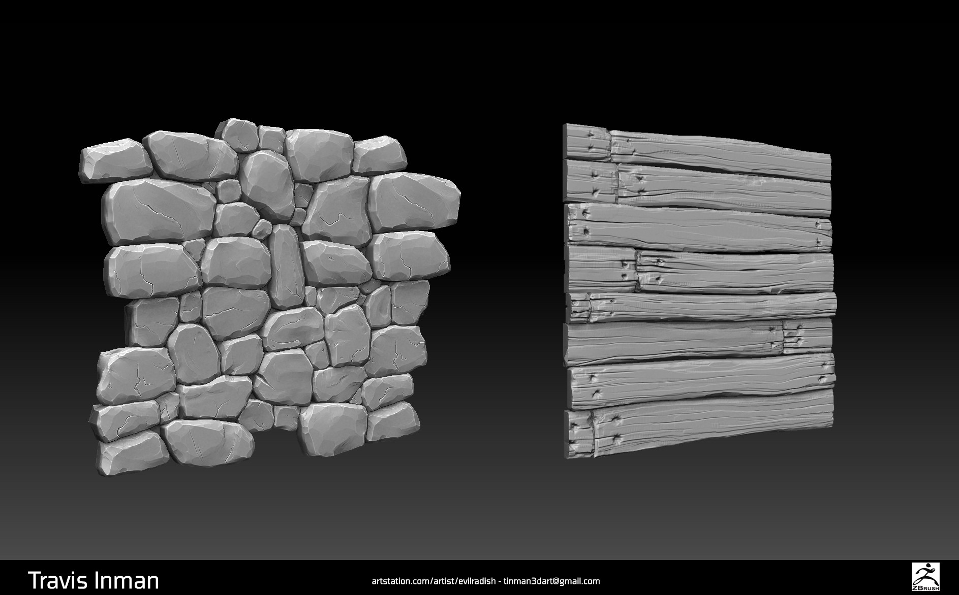 ArtStation - Zbrush Sculpt - Tileable Textures