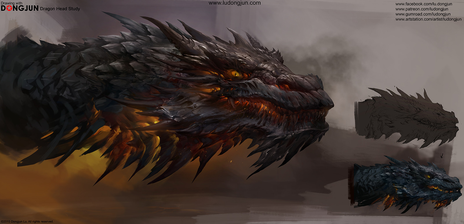 Dragon Face Art