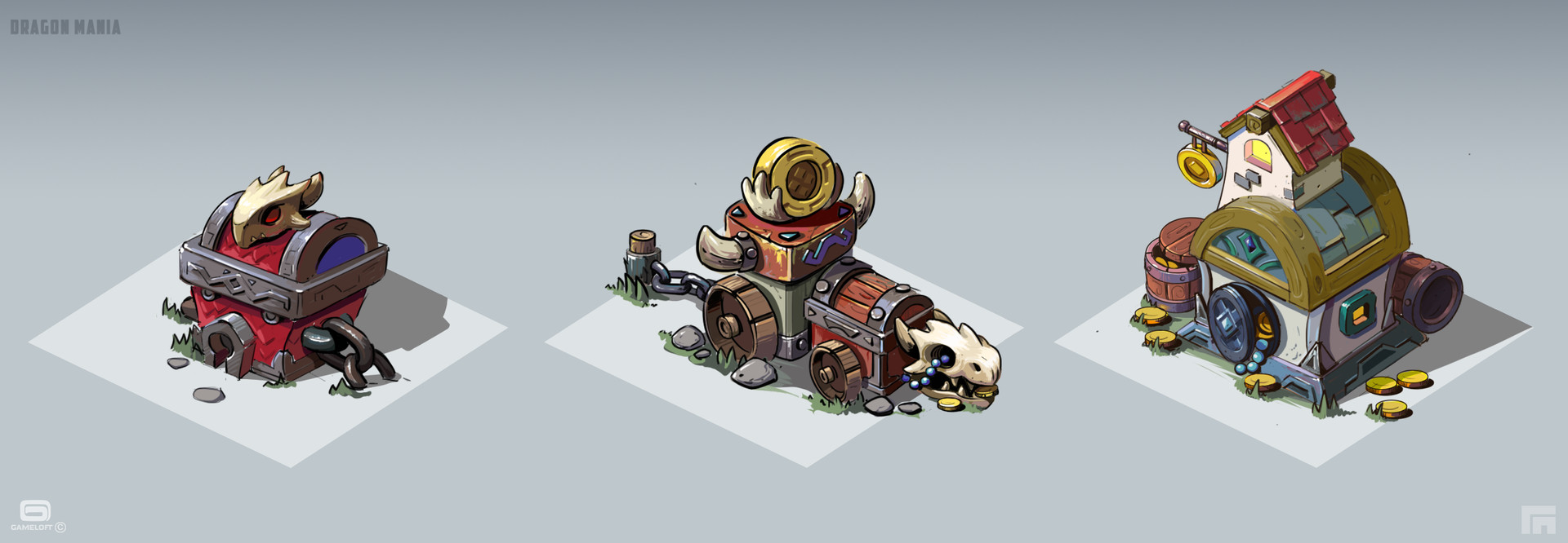 ArtStation - Dragon props