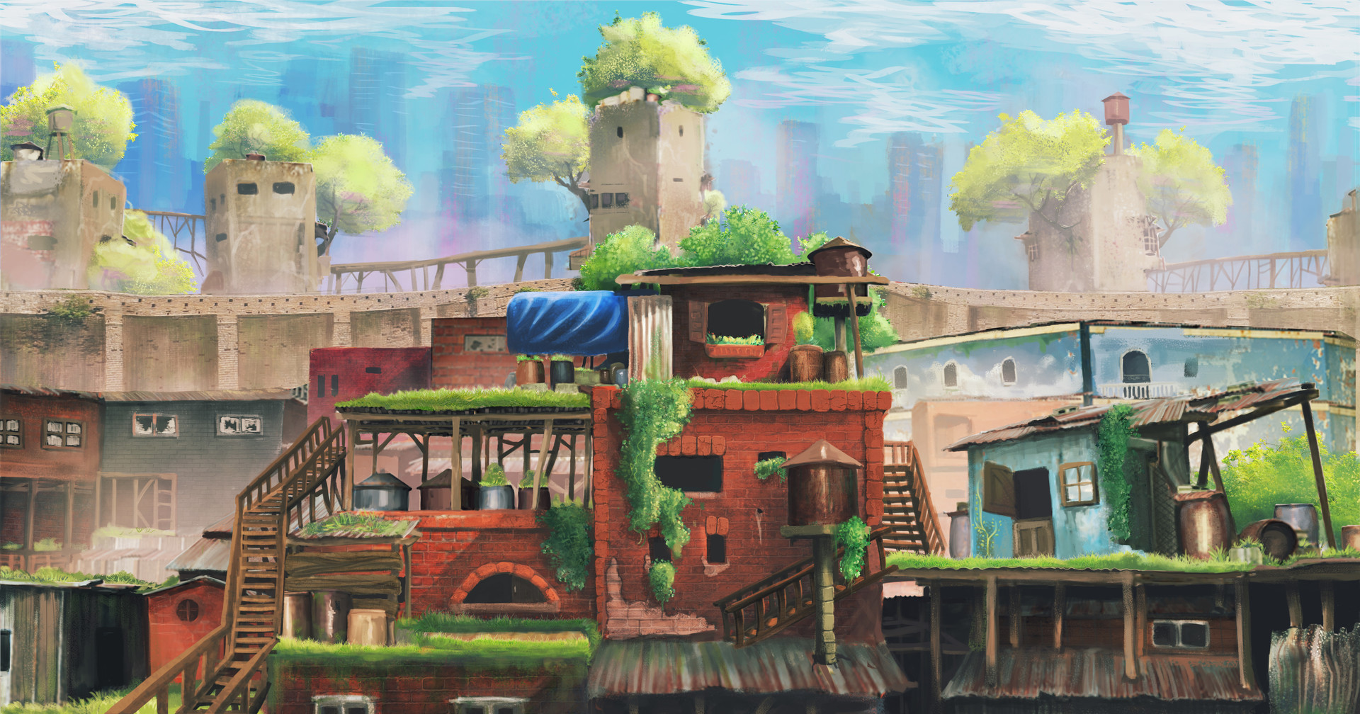 ArtStation - Side scrolling Level design test