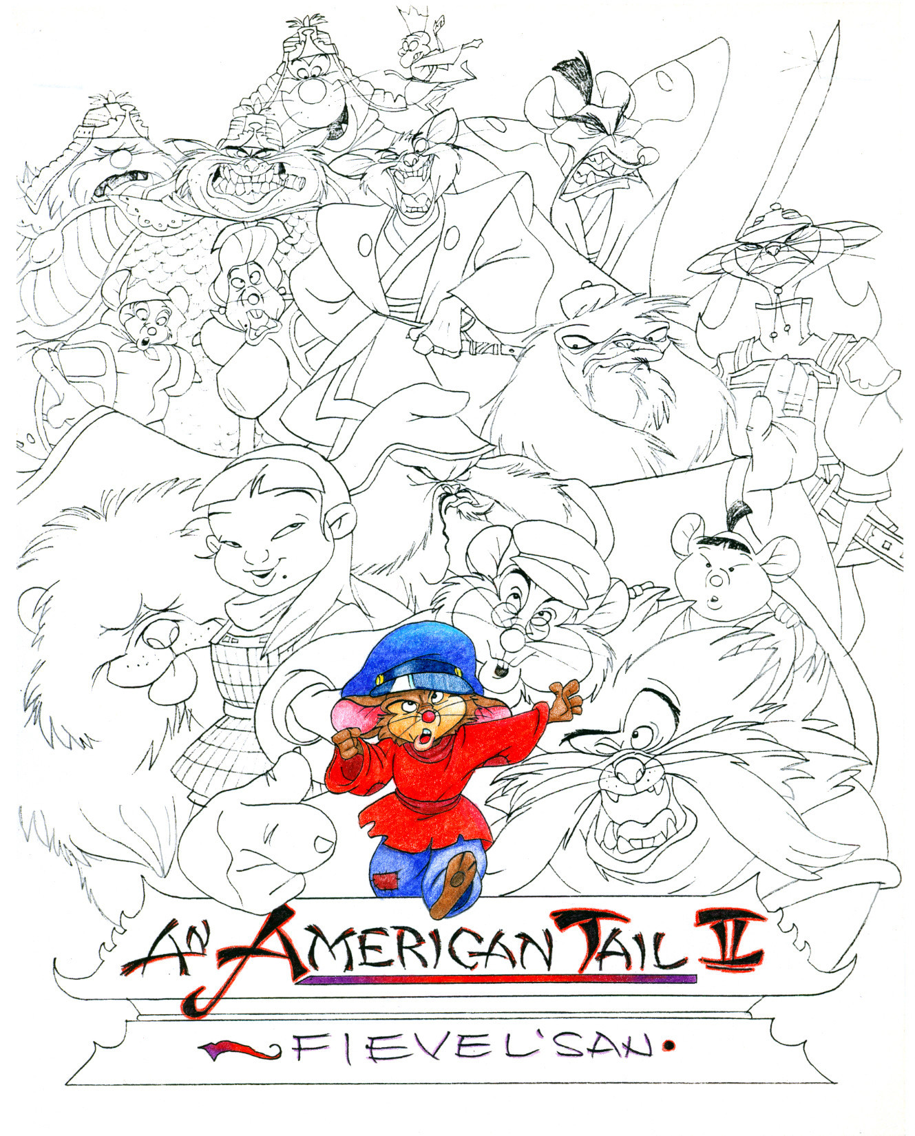 an american tail coloring pages