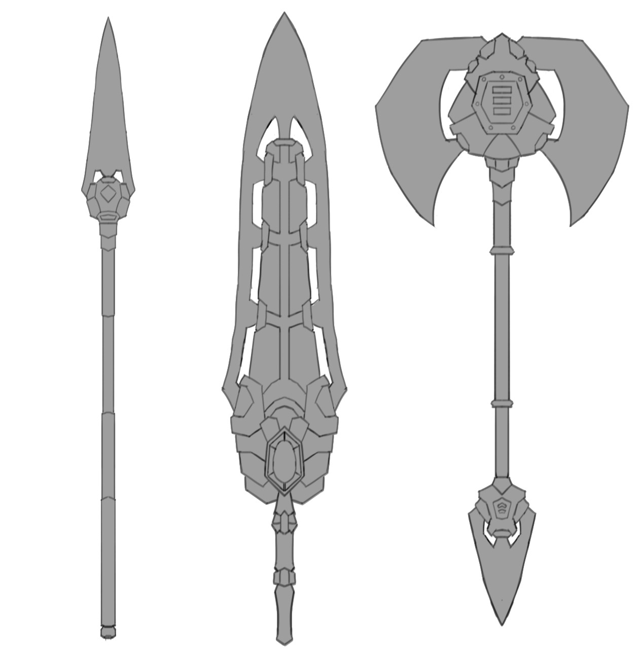 ArtStation - Sci-Fi Melee Weapons