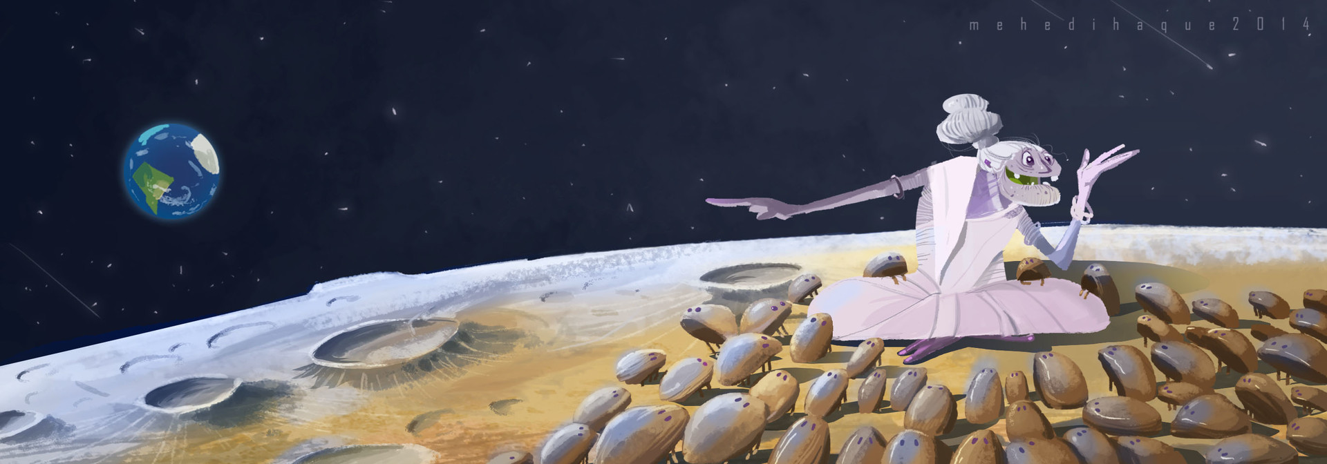 ArtStation - CHADER BURI: Grandma of Moon