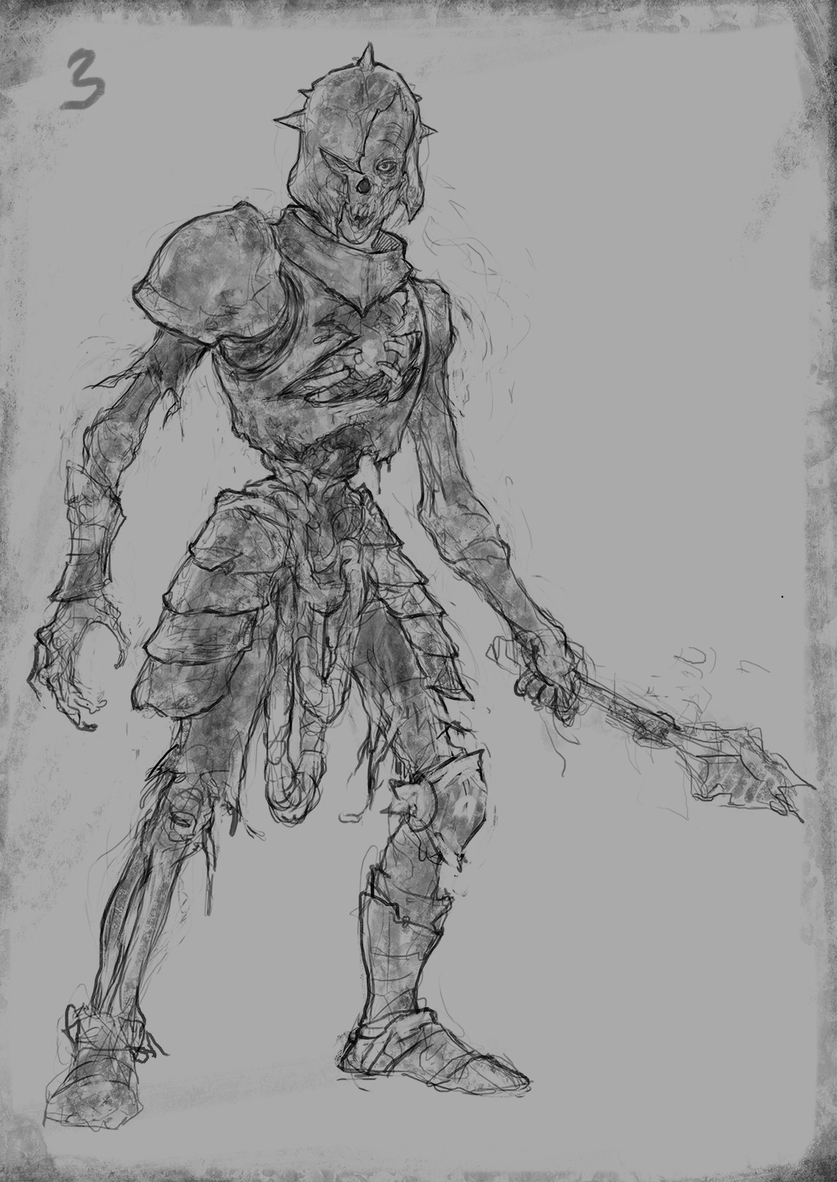 Anatolii Leoshko - Zombie knight