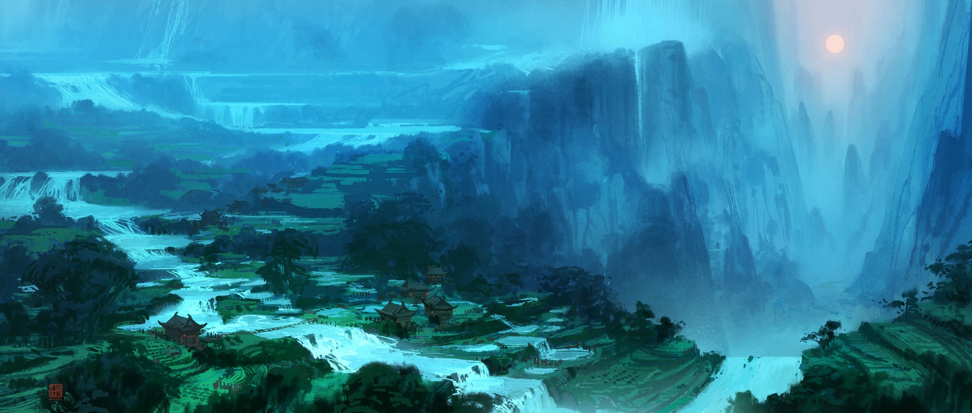 ArtStation - Panda Village visual development