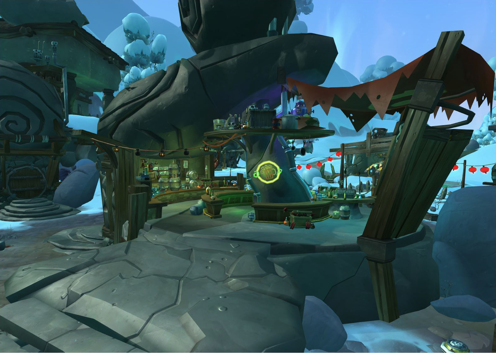 Travis Inman - Wildstar Set Dressing: Granok Buildings